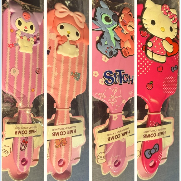Other | Hair Comb Brush Hello Kitty Stitchmy Melody Brush Mirror ...